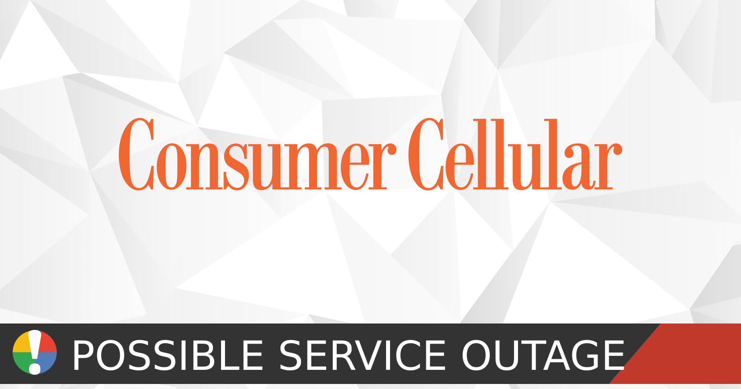 Consumer Cellular Outage Map • Is The Service Down?